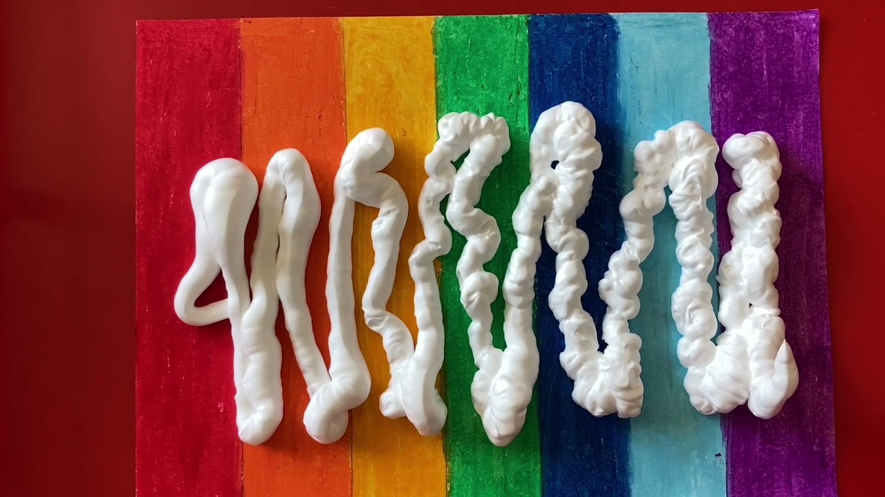 Shaving Foam Rainbow Art - YouTube