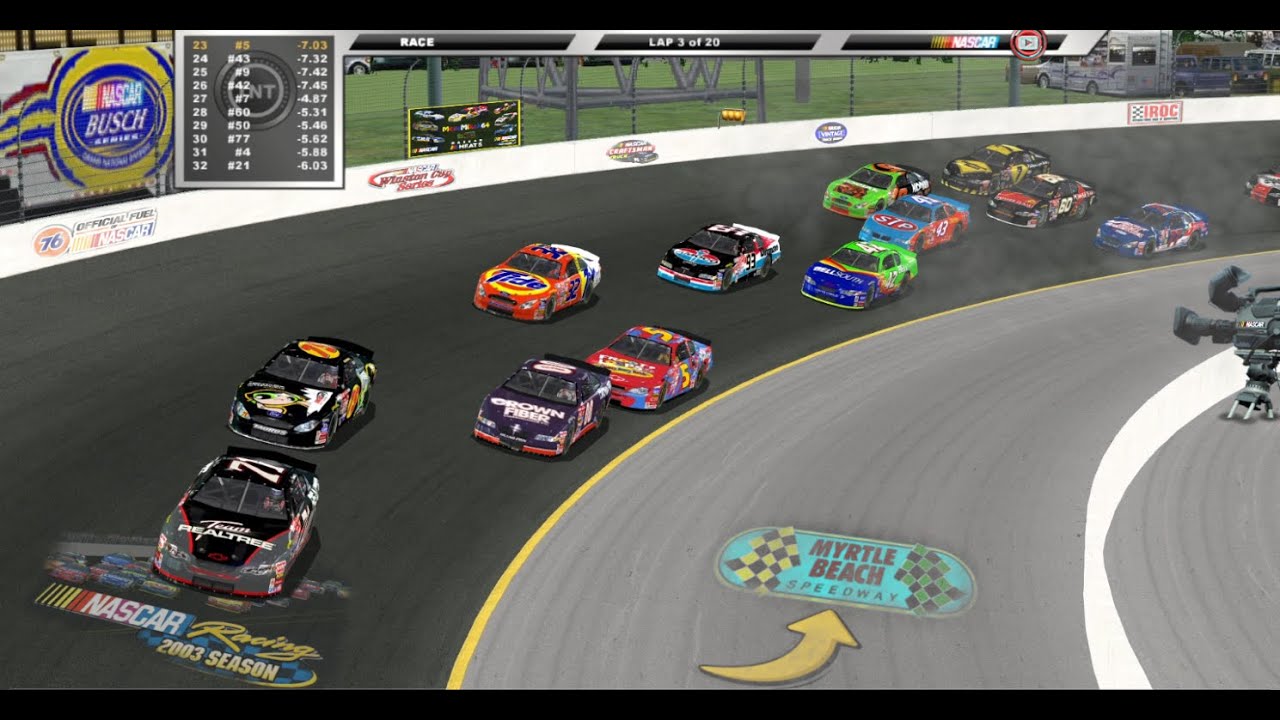 Nascar Racing 2003: Winston Cup Racing at Myrtle Beach Speedway!!! (TV ...