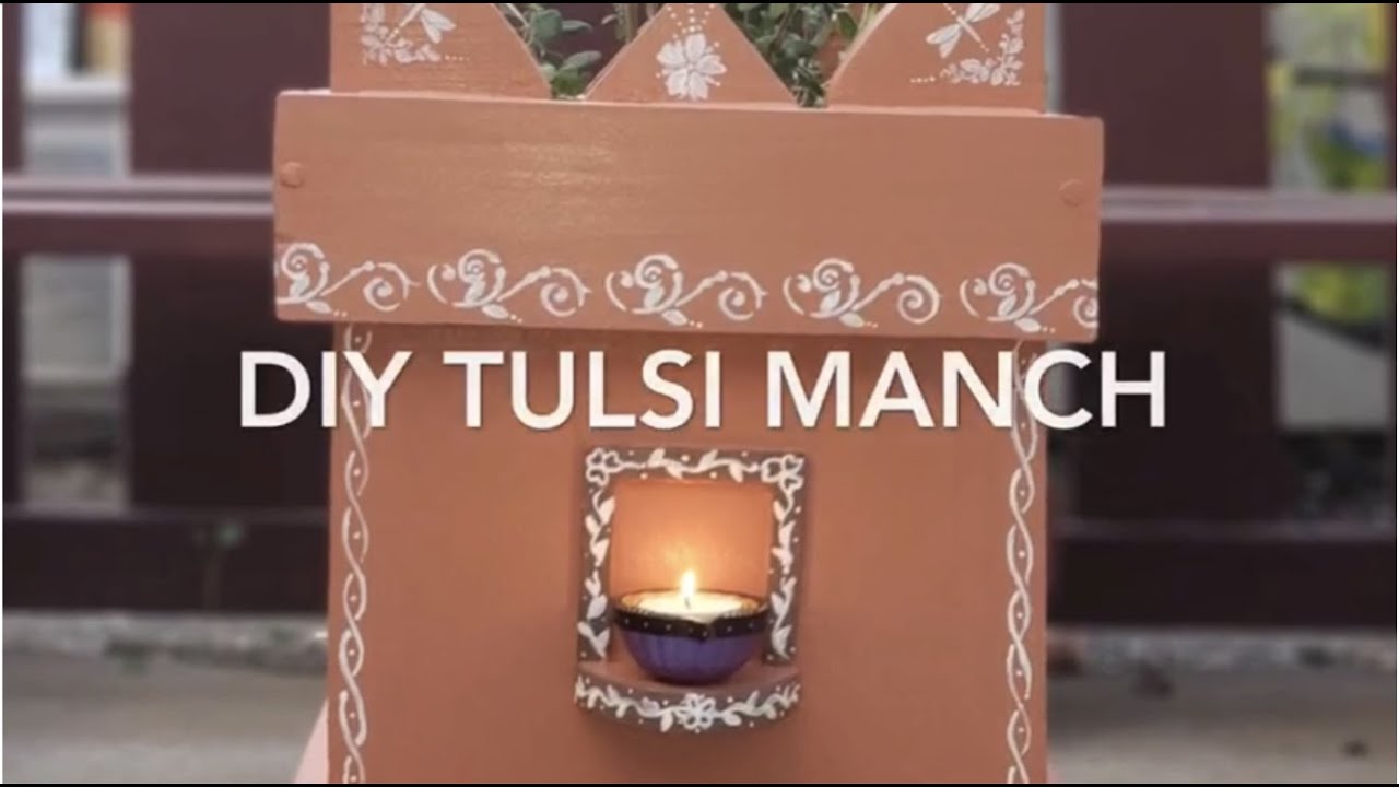 DIY Tulsi Manch Tutorial - YouTube