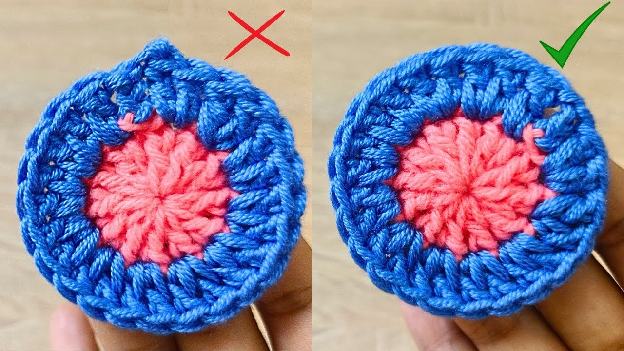 Exclusively for BEGINNERS - how to crochet perfect circle seamlessly ...