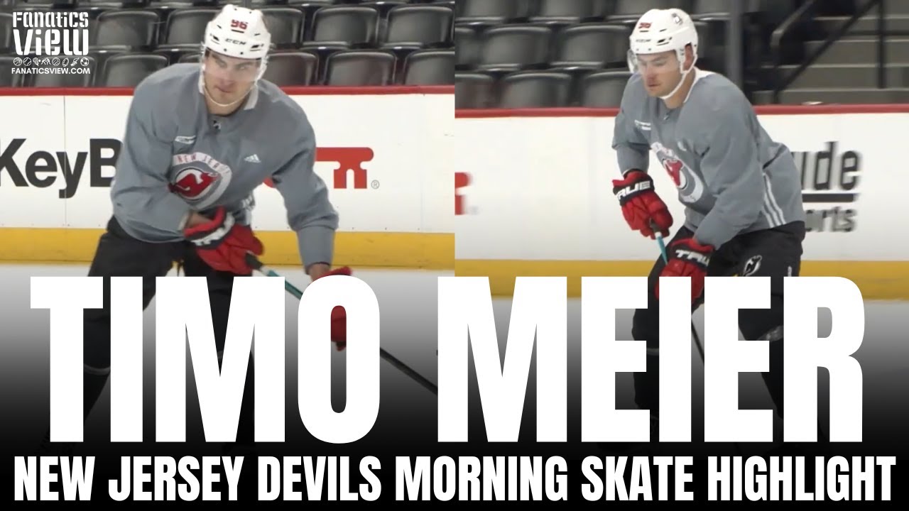 The First Look at Timo Meier Practicing With New Jersey Devils After ...