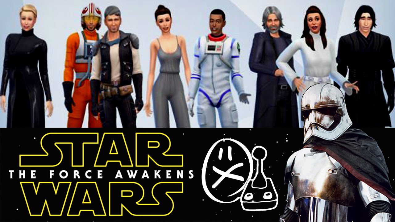 STAR WARS THE FORCE AWAKENS Episode VII Cast * Best Celebrity Sims of ...