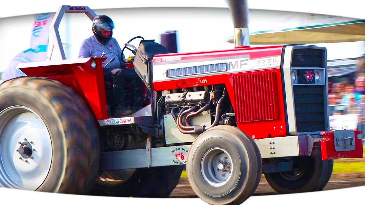 𝗢𝗟𝗗 𝗝𝗜𝗠 Massey Ferguson 2775 MF V8 Turbo Diesel Tractor Pulling ...