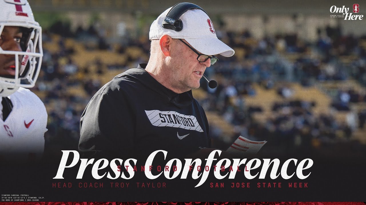 Stanford Football Weekly Press Conference | San Jose State Week - YouTube