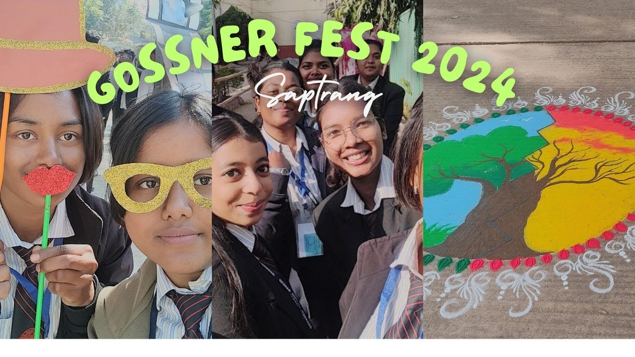 Gossner college fest 2024 , 1st day #saptrangfest - YouTube