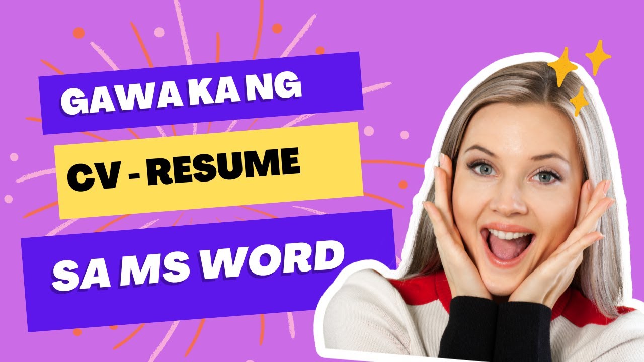 PAANO GUMAWA NG PERSONAL CV - RESUME | PTTV - YouTube