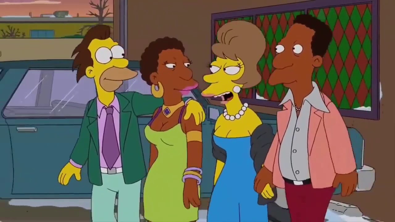 Lenny y Carl con sus novias - Los Simpson - YouTube