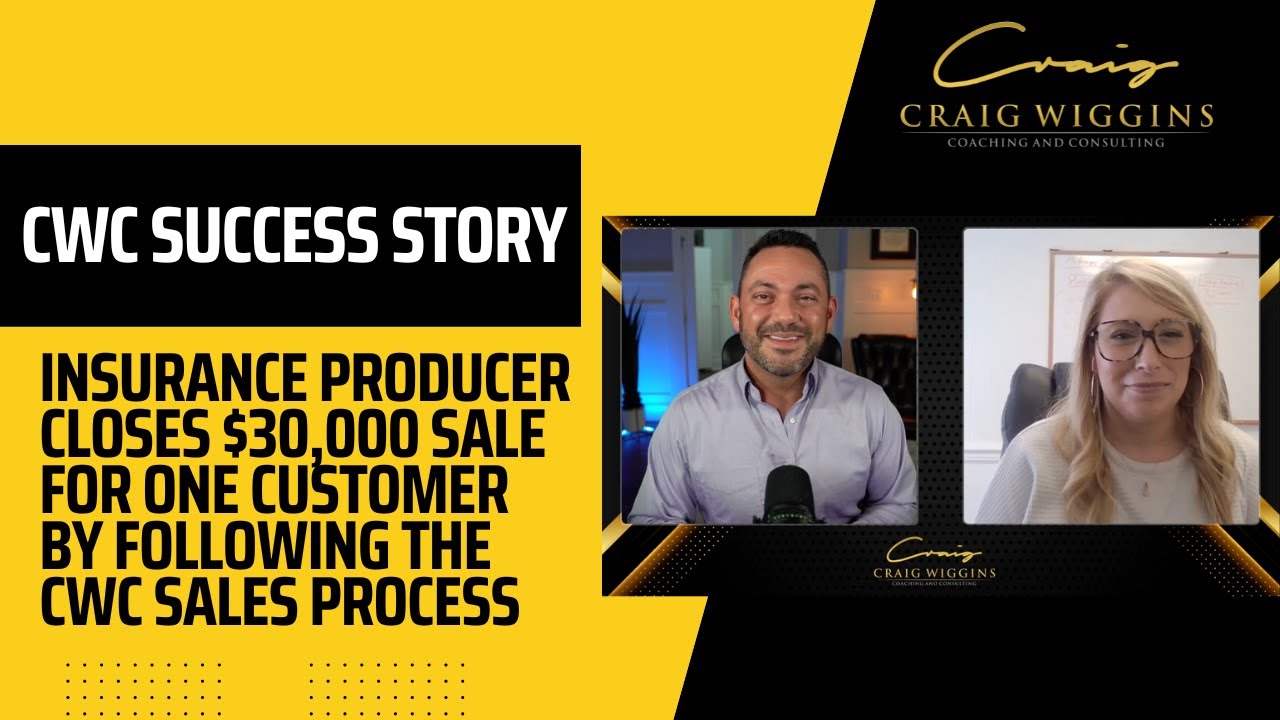 Insurance producer closes $30,000 sale for ONE customer by following ...