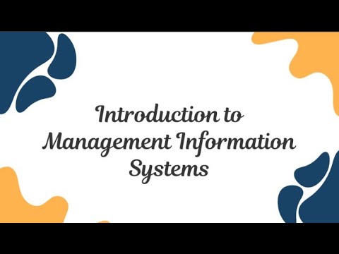 Introduction to Management Information Systems - YouTube