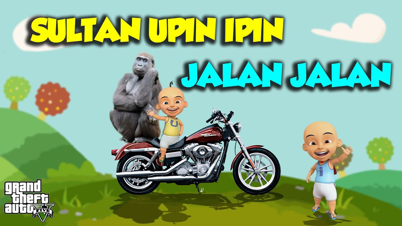 SULTAN UPIN BONCENG GORILA NAIK MOTOR KELILING KOTA - GTA 5 MOD SULTAN ...