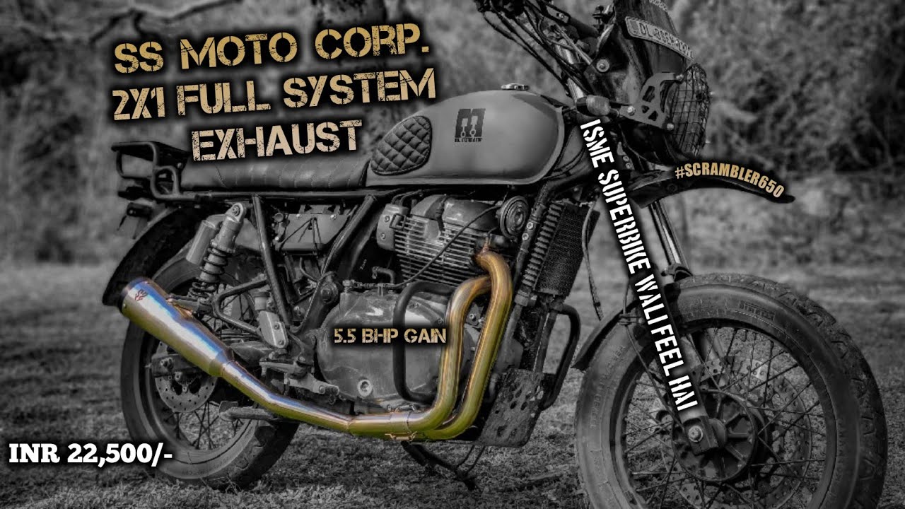 Interceptor 650 modification | SS Moto Corp. full system exhaust ...