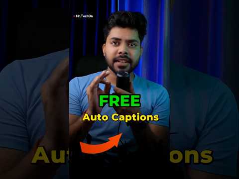 Free Auto Captions in Just 1 Tap! 👆