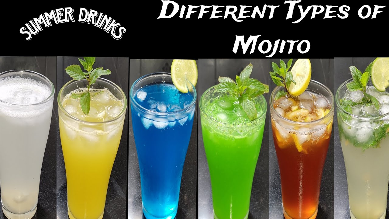 Different types of mojito recipes | Summer drinks - YouTube