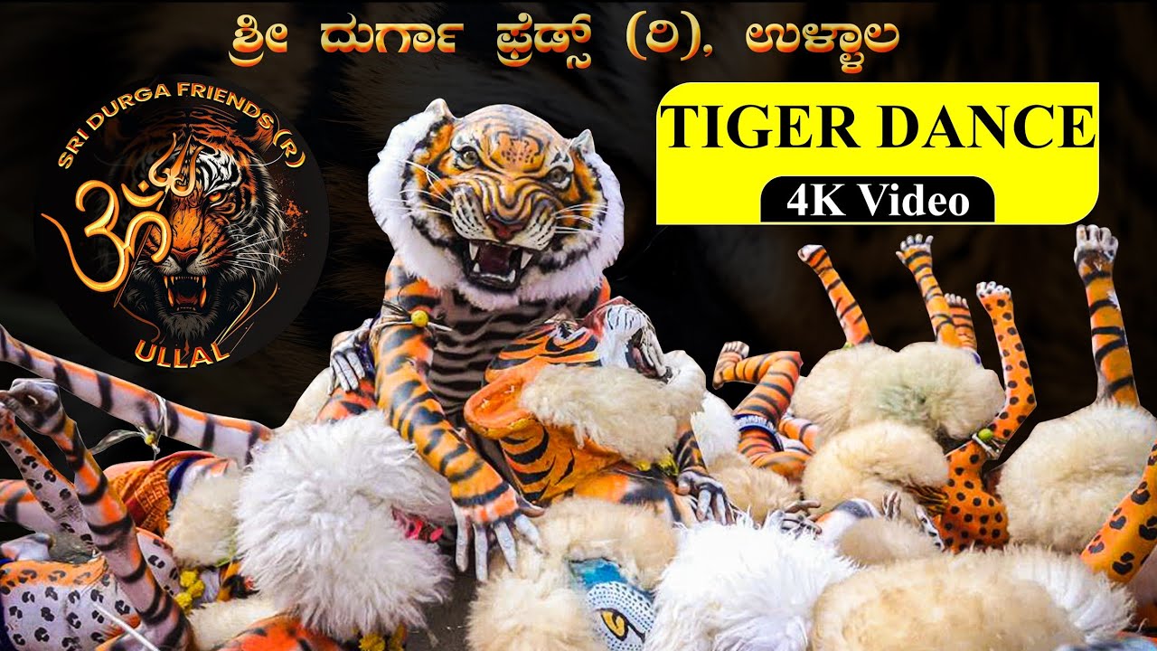 Tiger Dance, Mangalore || Sri Durga Friends (R), Ullal || 4K Video ...