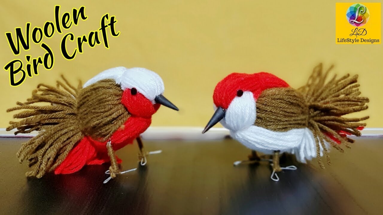 Super Easy Chicken Making Idea with Yarn - DIY Woolen Chick - How to ...