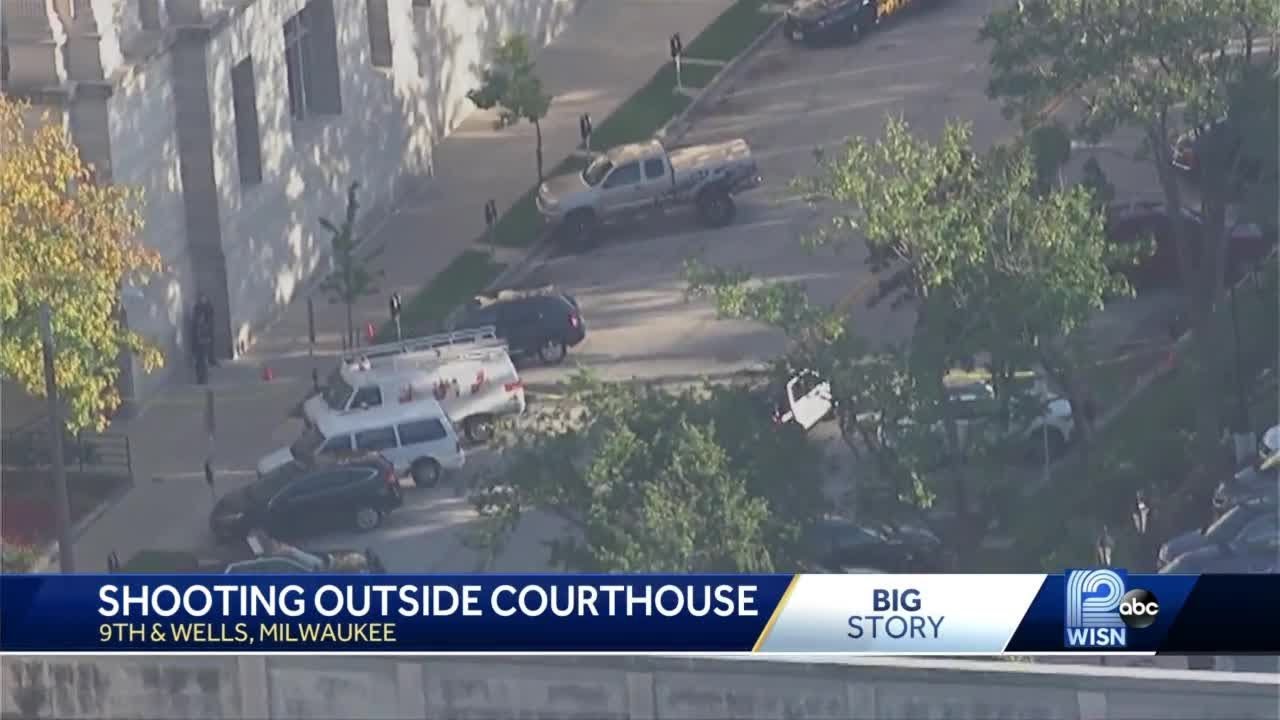Fight near Milwaukee County Courthouse ends in shooting - YouTube