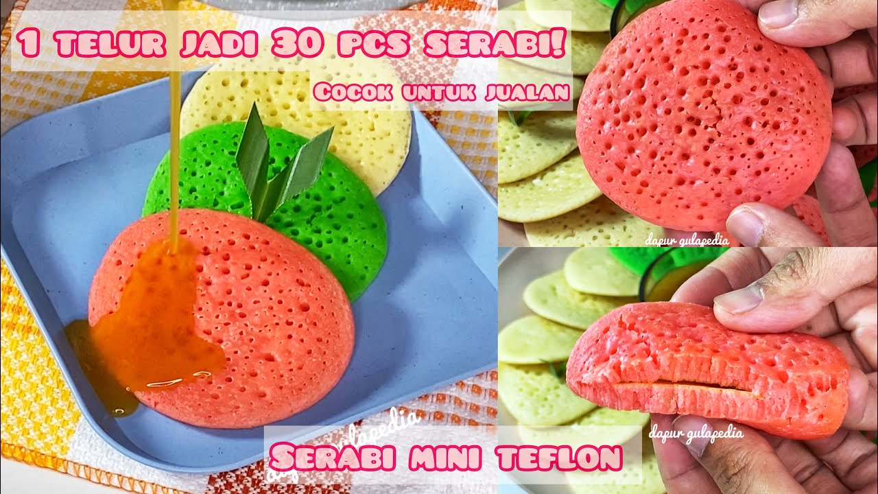 MUDAH & ENAK! 1 telur jadi 30 SERABI TEFLON MINI KUAH KINCA semua suka ...