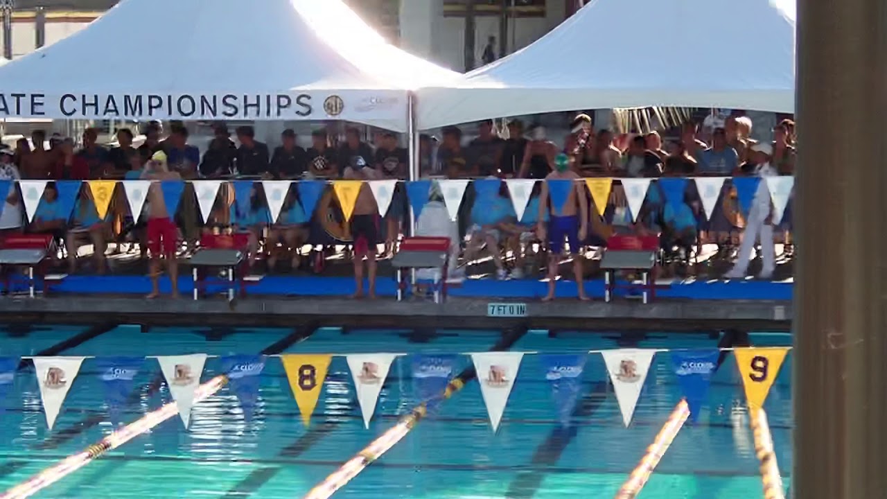 Allen Dempster winning the California State High School championships ...