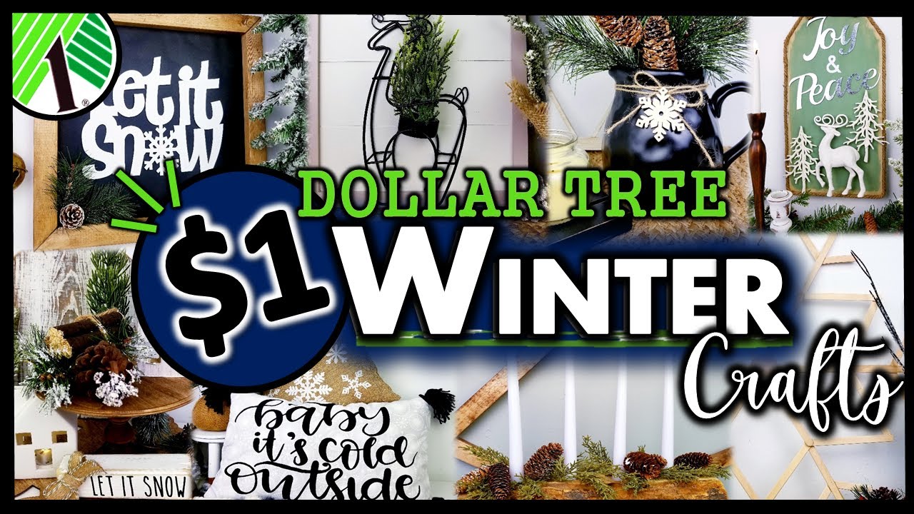 10 GENIUS Dollar Store WINTER DIY's | $1 High End Decorations & Ideas ...