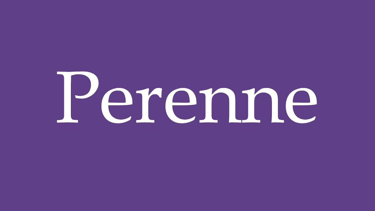 Como Pronunciar ''Perenne'' (Perennial) Correctamente en Español - YouTube