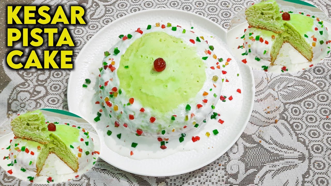 Kesar Pista Custard Cake | Custard Cake | Without Oven | Mummy Ki ...