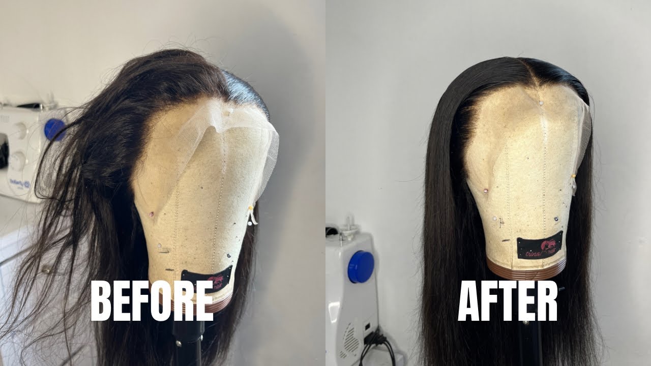 How to make your frontal lay flat before installation - YouTube