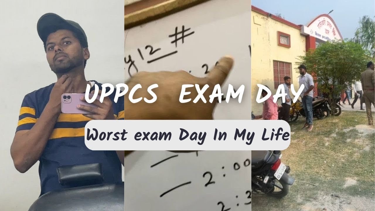 UPPCS exam day / worst exam in my life #uppcs #exam #vlog - YouTube