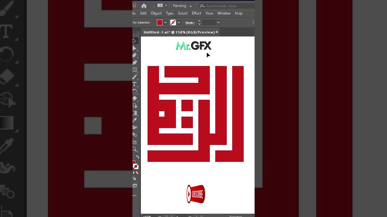 💕Allah's Names in Kufic Calligraphy.💕1to10/100|Adobe Illustrator |#Shorts #Asmaulhusna - YouTube