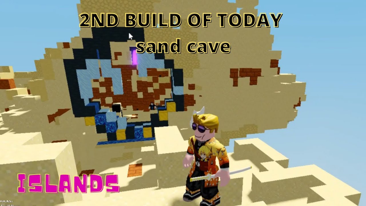 2 BUILD OF THE DAY - SAND CAVE - Islands- Roblox - YouTube