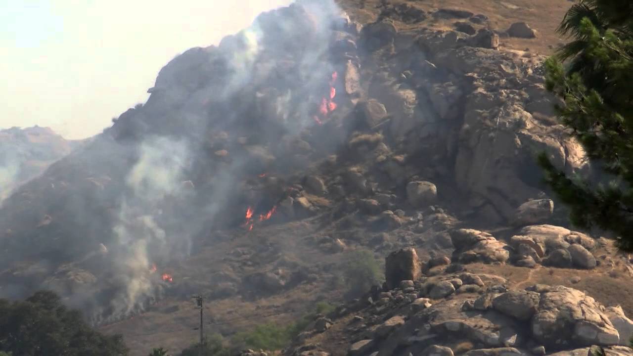 RAW VIDEO: Pachappa Hill is on fire - YouTube