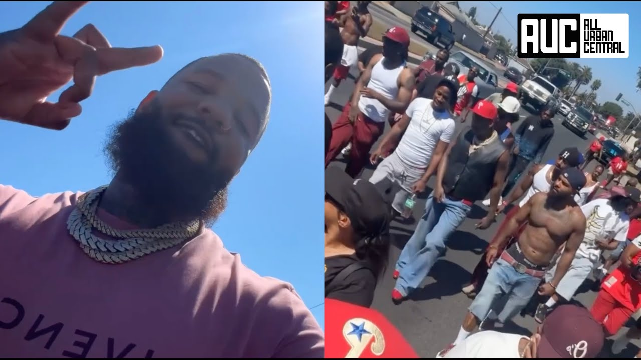 The Game Leads Peace Walk To End War Between Rival Compton Gangs - YouTube