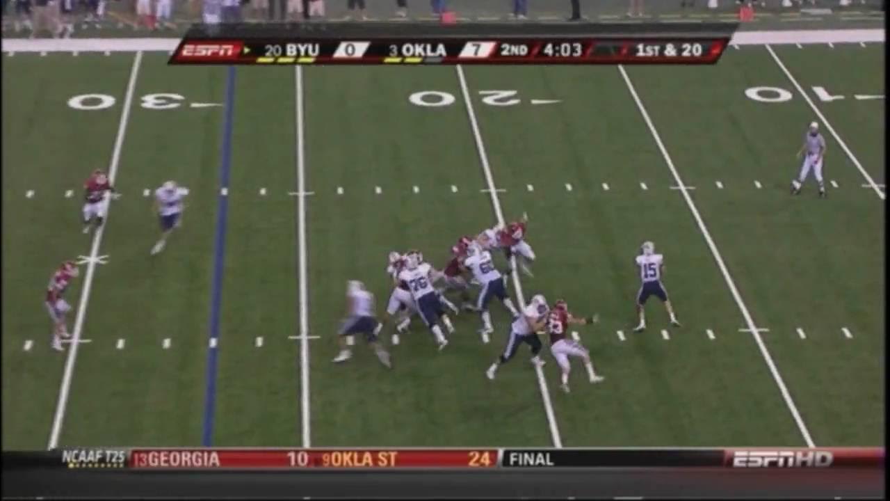 BYU vs Oklahoma 2009 Highlights - YouTube