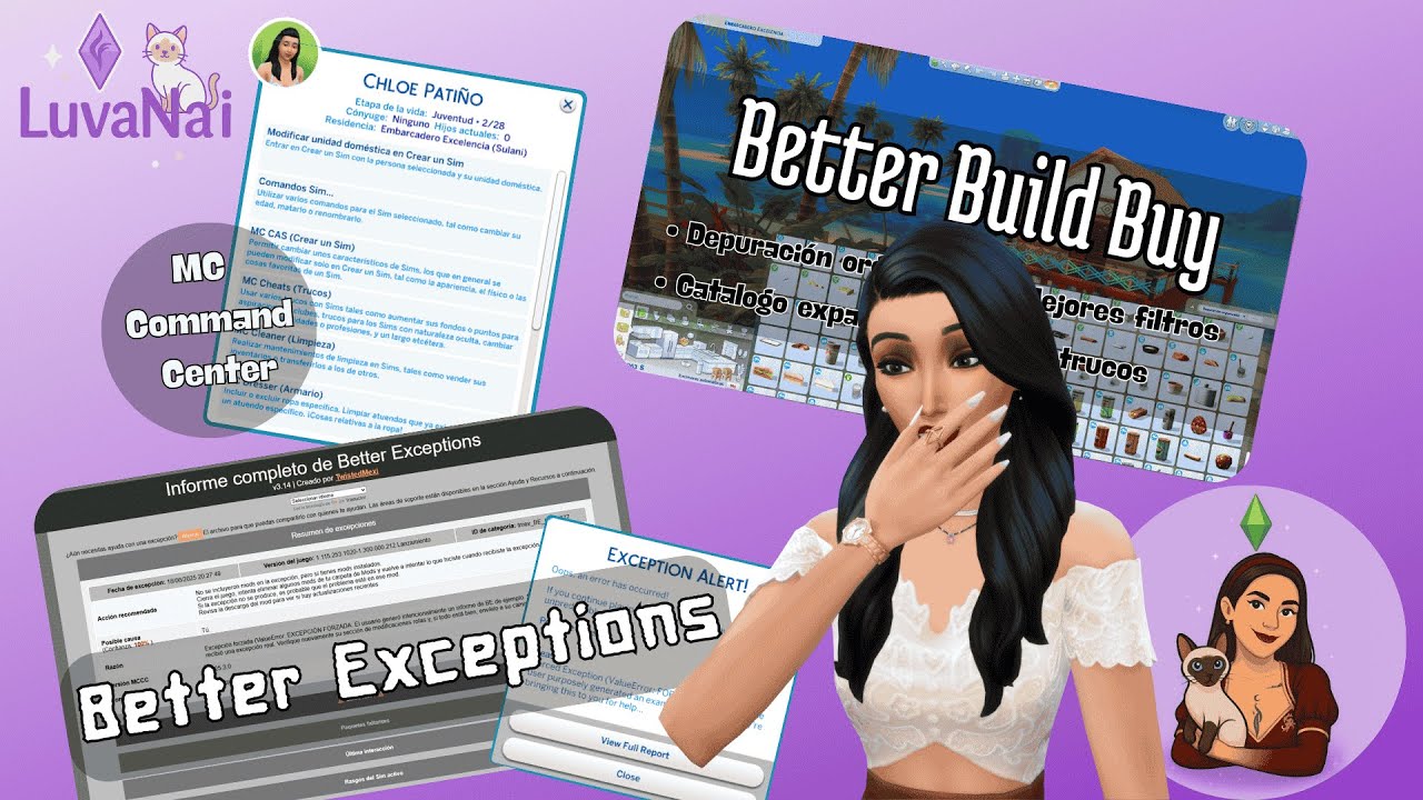 MEJORES MODS | Los Sims 4 | ‼️INSTÁLALOS YA‼️ MC Command Center, Better ...