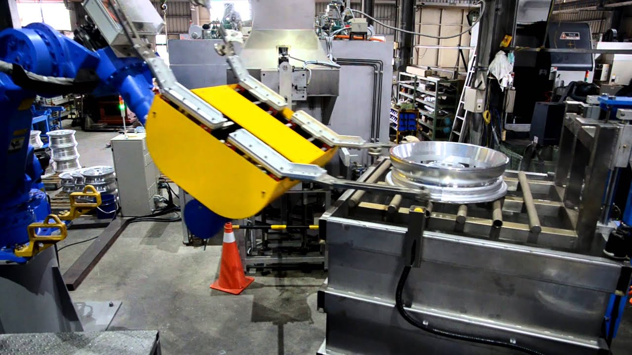 Cast Wheel with Flow Forming Process (Total Solution) 汽車鋁輪鑄造旋壓 - YouTube