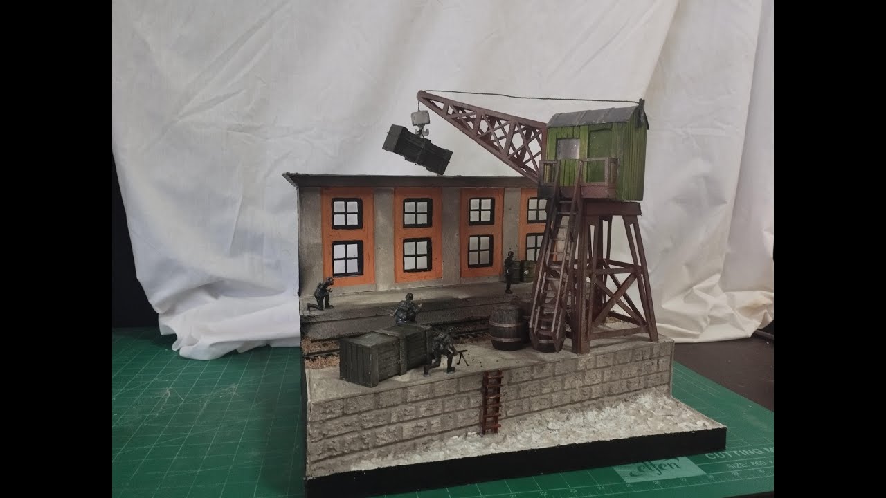 Harbour diorama. 1/35 scratch build modelling (step by step) - YouTube