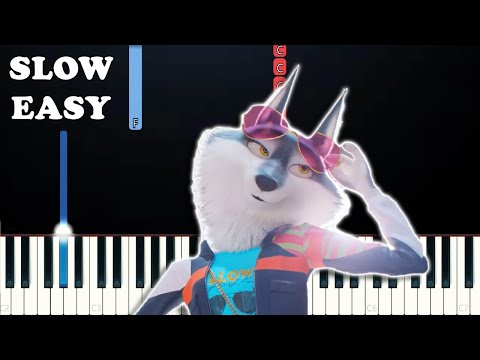 Sing 2 - Girl on Fire (SLOW EASY PIANO TUTORIAL) - YouTube