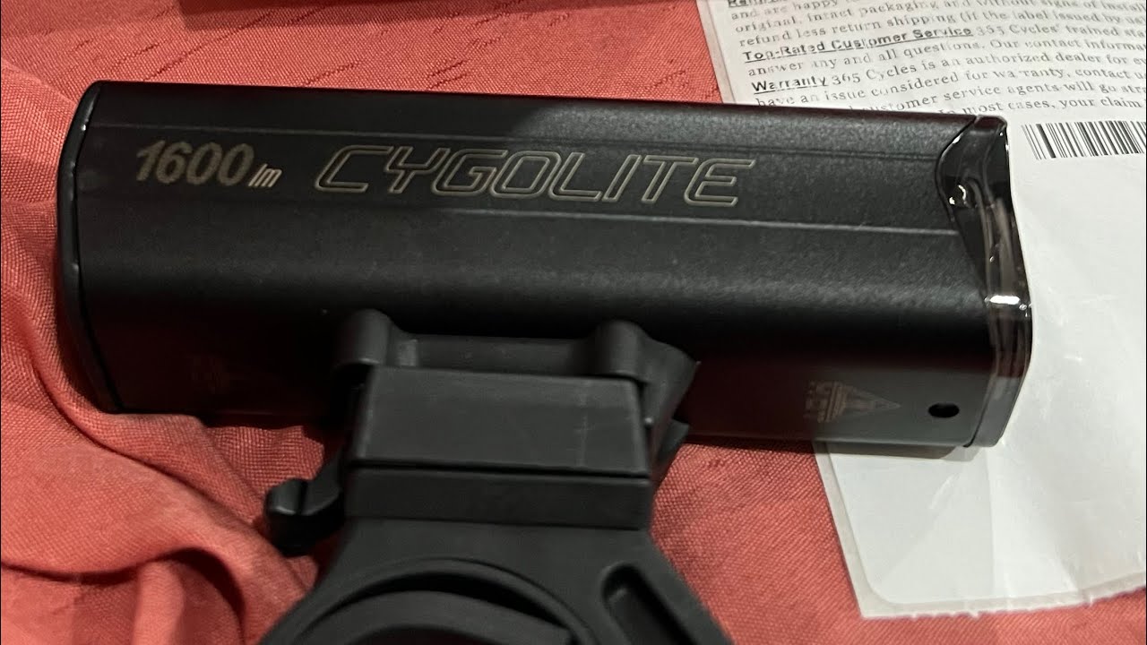 Cygolite Velocity Pro 1600 bike light - YouTube