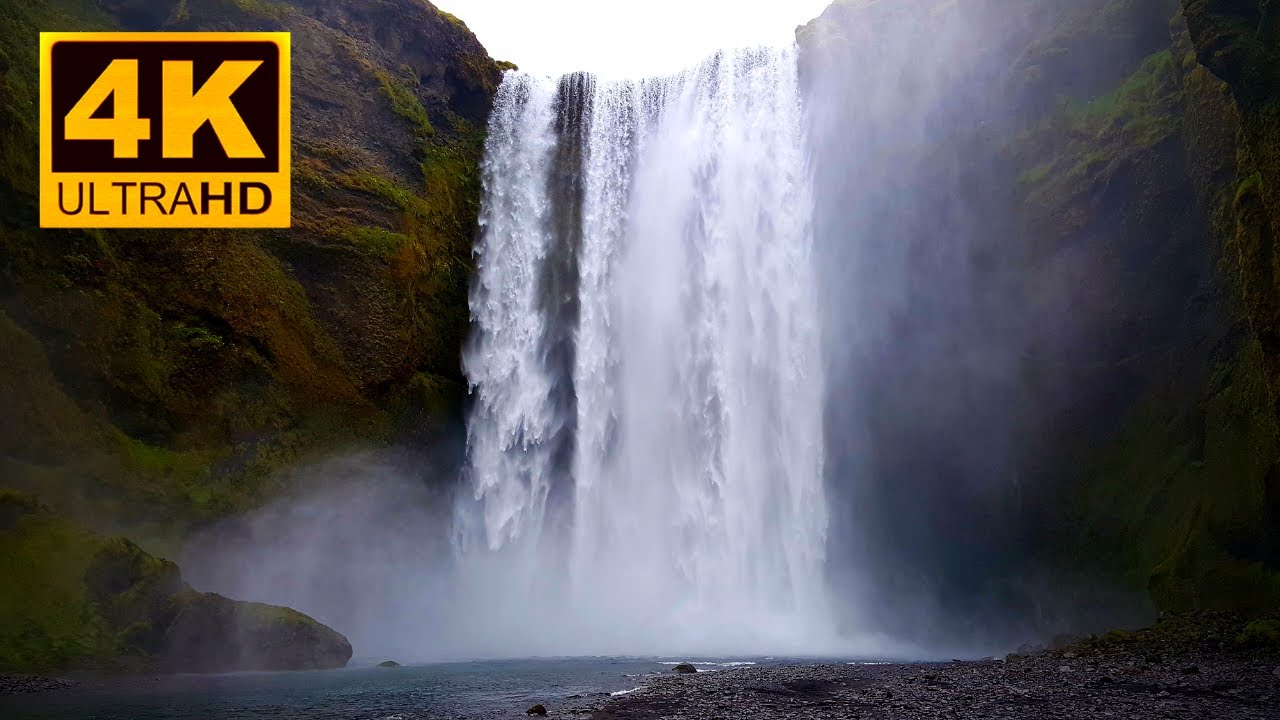 30 Minutes Of Relaxing Music With Beautiful Waterfall Scenery ...