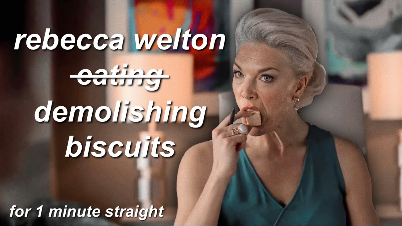 rebecca welton eating biscuits for a minute straight - YouTube