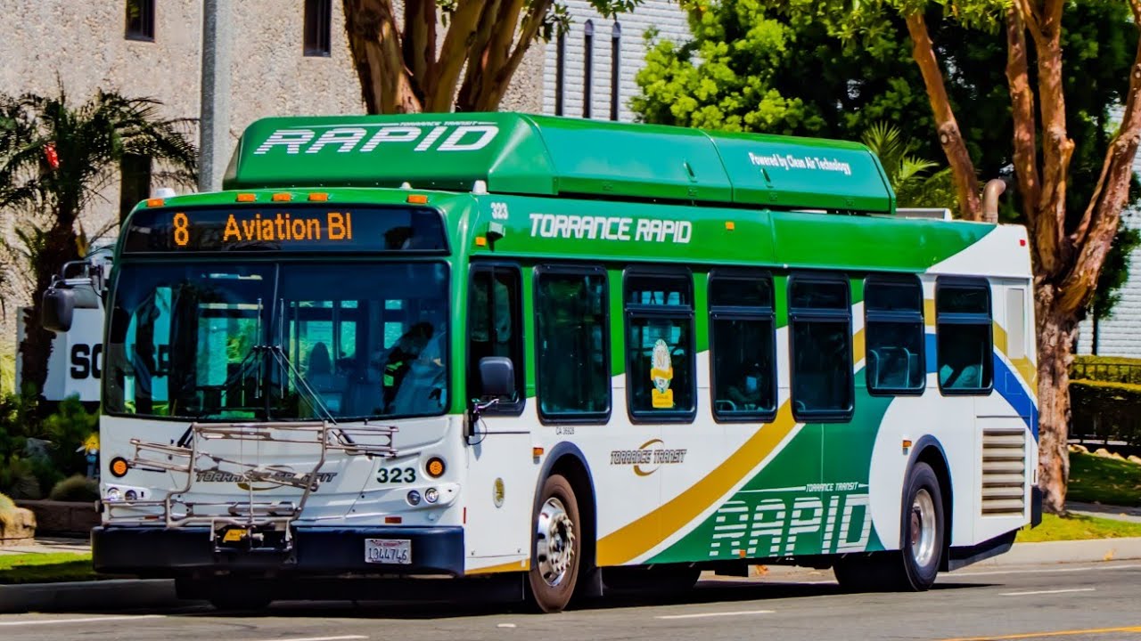 Short Ride on Torrance Transit 2011 NFI C40LFR 323 - YouTube