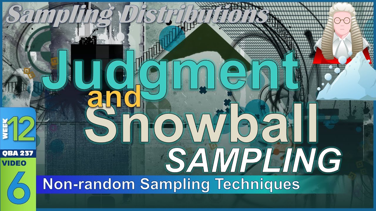 JUDGMENT and SNOWBALL Non-random Sampling (12-6) - YouTube