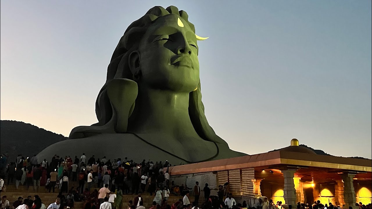 Adiyogi -The Source of Yoga | Light Show | Bengaluru - YouTube