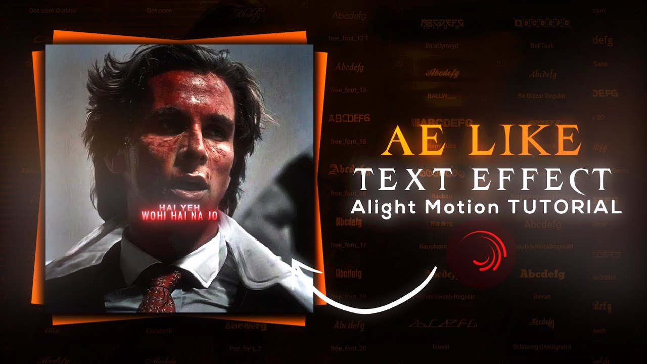 Ae Inspired Text Tutorial Alight Motion - YouTube