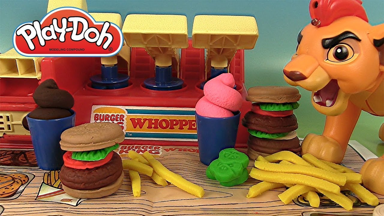 Pâte à Modeler Play Doh Burger King Menu Whopper - YouTube