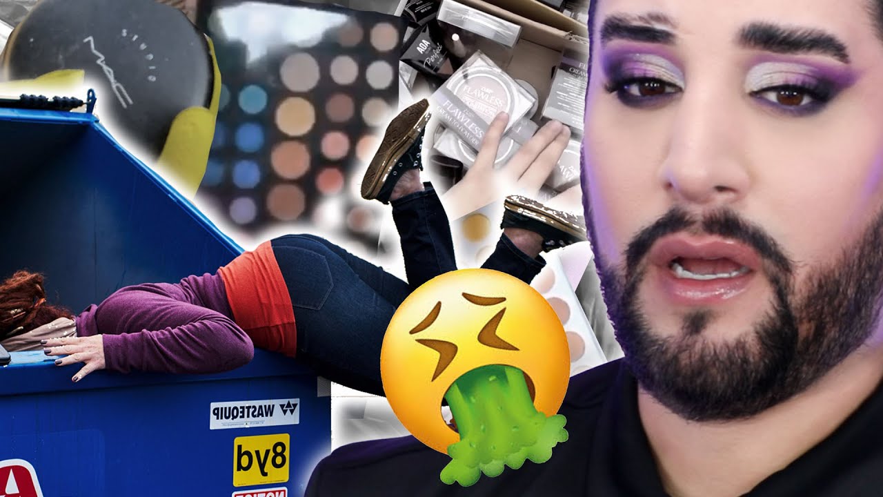 DUMPSTER DIVING FOR MAKEUP ! | Genius or Gross? - YouTube