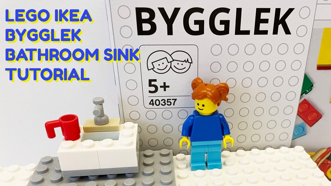 LEGO IKEA Bygglek Bathroom Sink Building Instructions / Tutorial ...