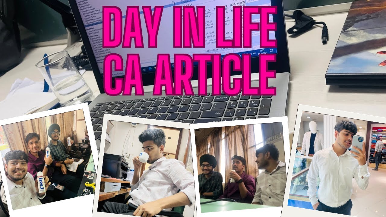 A Day in a life of CA Article | Articleship vlogs | Chartered ...