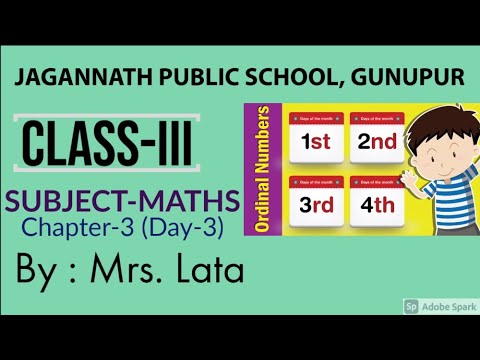 CLASS III, Maths,Chapter -3 (Day 3 ) By : Mrs. Lata - YouTube