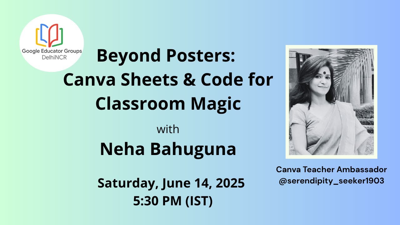 Beyond Posters: Canva Sheets & Code for Classroom Magic - YouTube