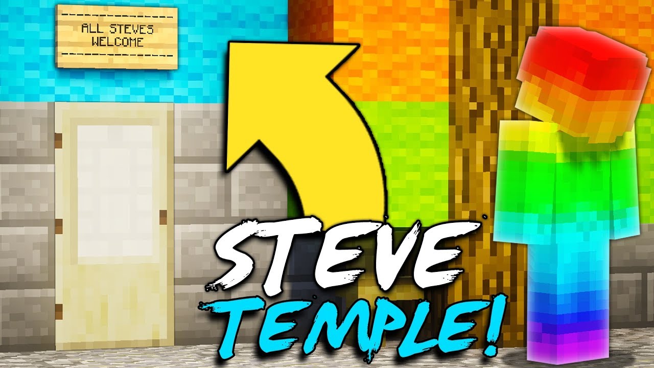 BUILDING THE STEVE TEMPLE! - YouTube